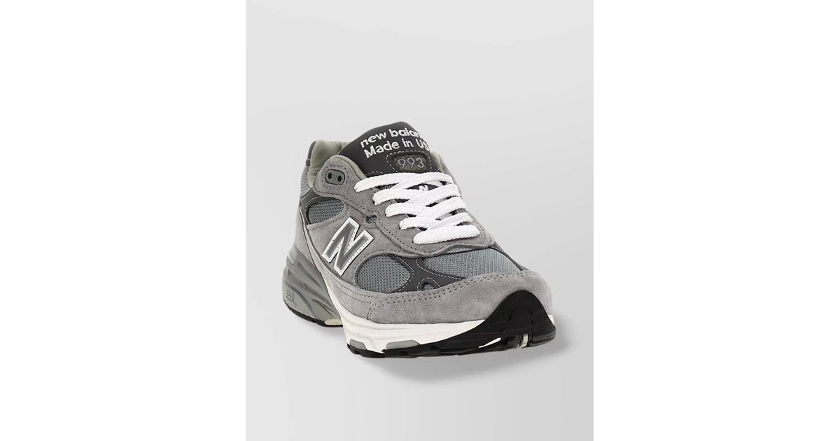 New Balance '993 Core' Sneakers Featuring Mesh Panels in Metallic | Lyst