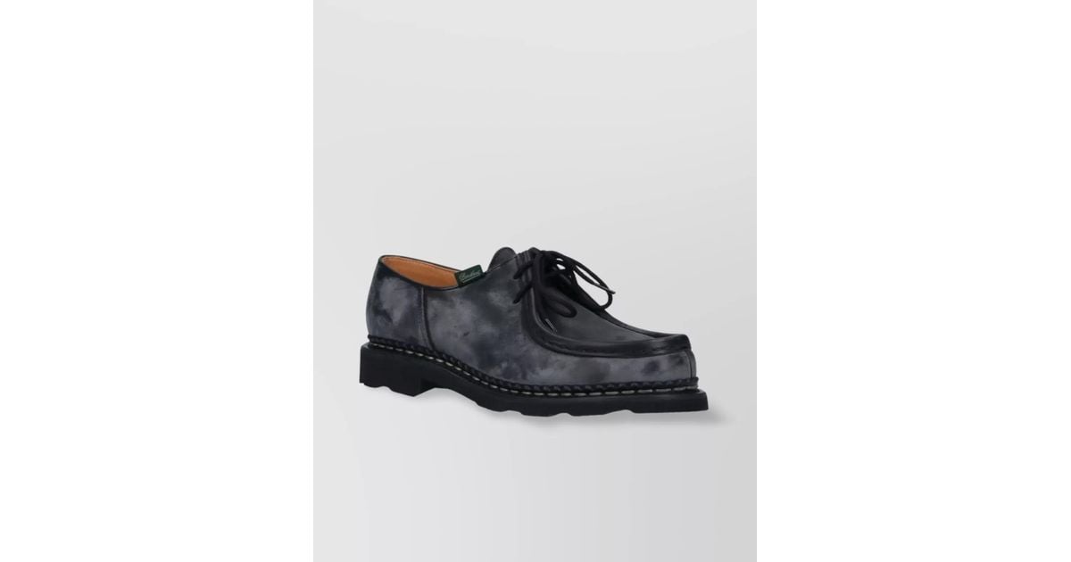 Paraboot Round Toe Lace-Up Shoes With Rubber Sole | Lyst UK