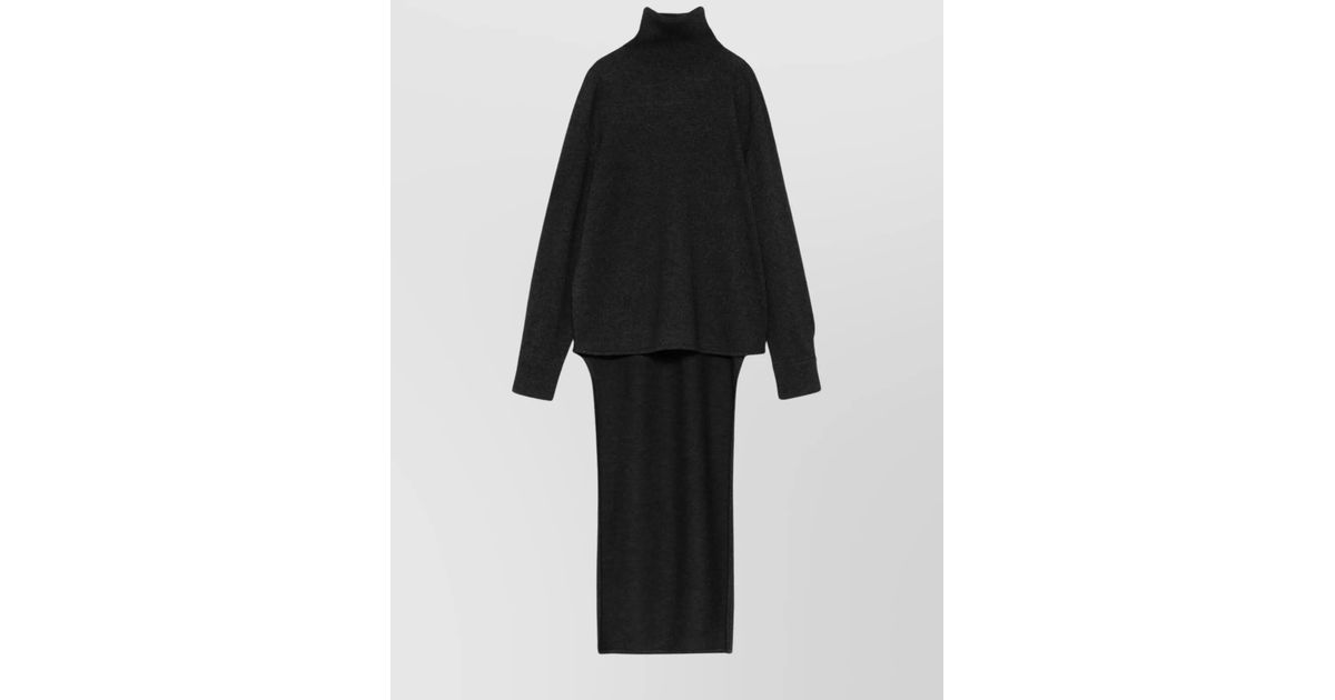Givenchy Knitwear High Neck Mélange Effect in Black | Lyst UK