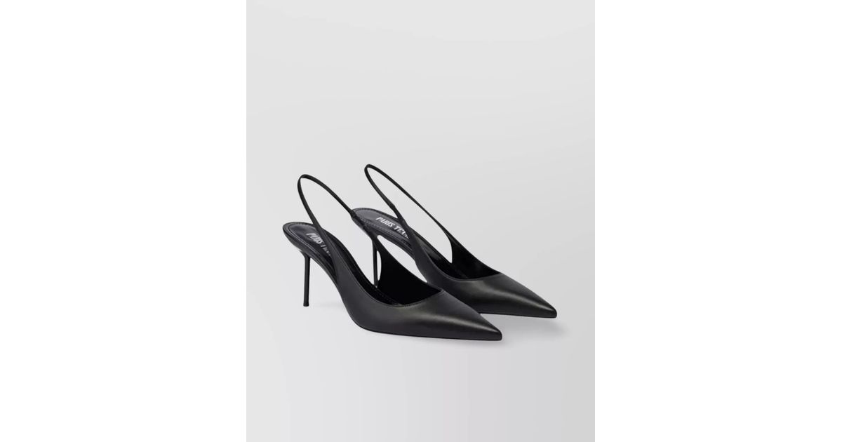 Paris Texas Nappa Pointed Toe Slingback Heel | Lyst