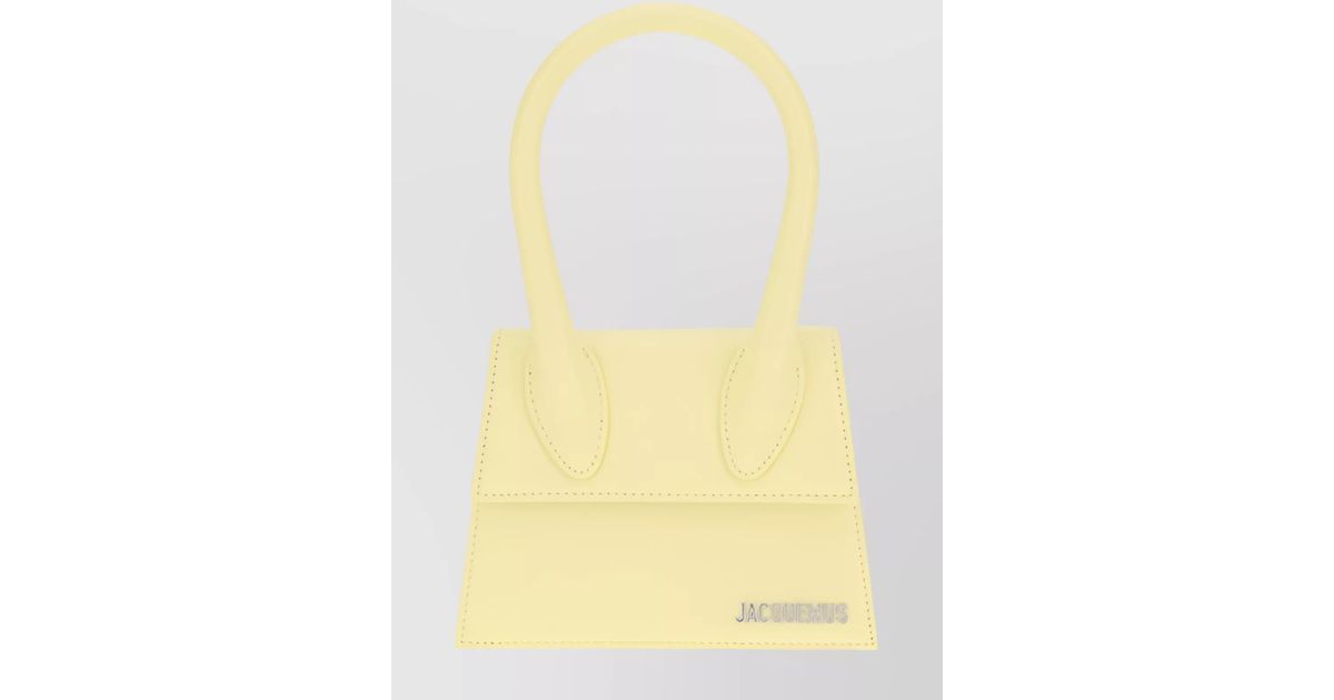 Jacquemus Medium Chiquito Leather Shoulder Bag in Yellow | Lyst