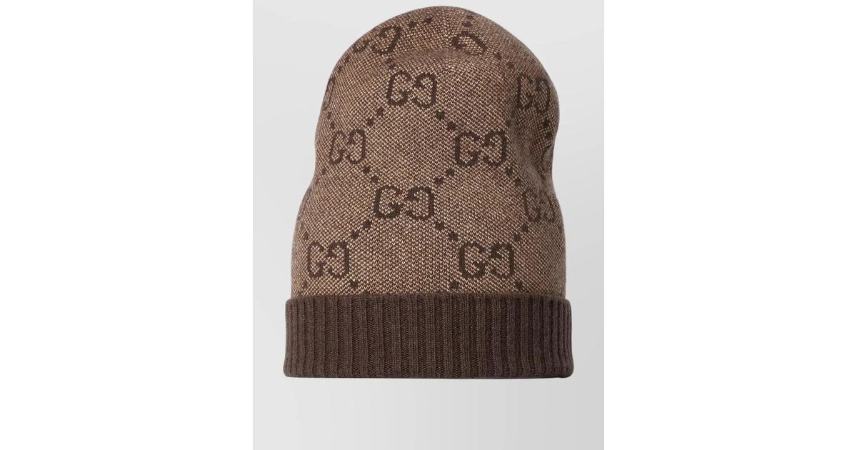 Gucci Beanie in Brown | Lyst UK