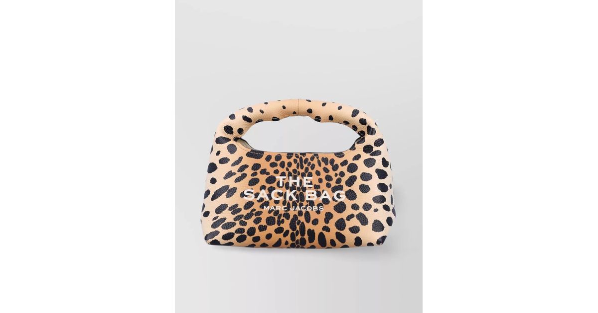 Marc Jacobs The Mini Sack Leather Leopard-Print Mini Bag | Lyst