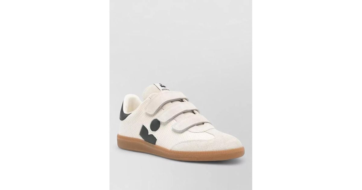 Isabel Marant Beth Suede Sneakers Perforated Design | Lyst UK