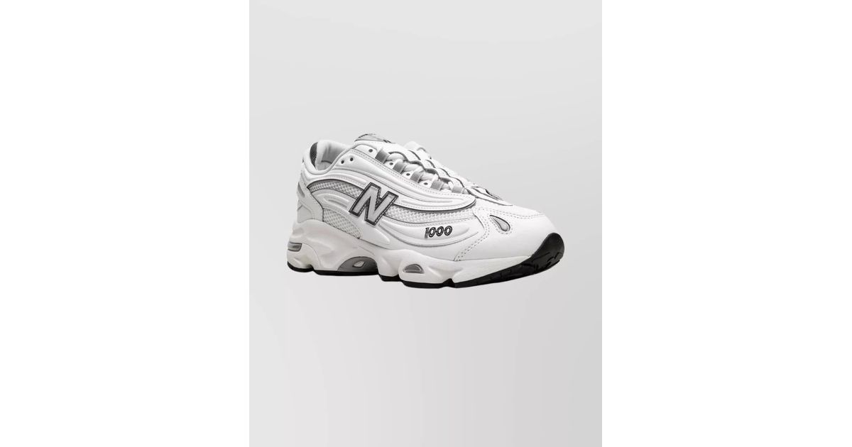 New Balance Lace-Up Sneakers With Mesh Panels And Rubber Sole in ...