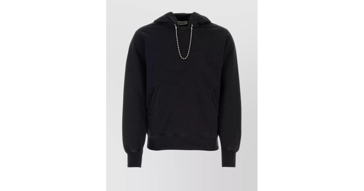 Ambush Ballchain Cotton Hooded Sweatshirt With Chain Detail in Blue for ...