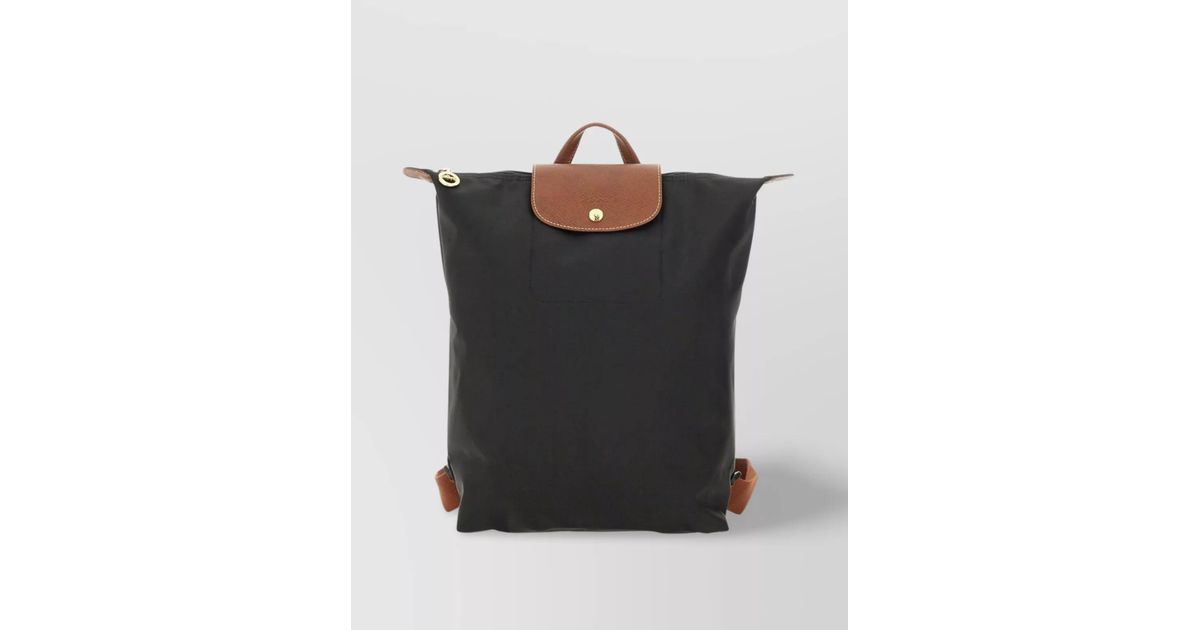 Longchamp Backpack M The Original Fold in Black | Lyst