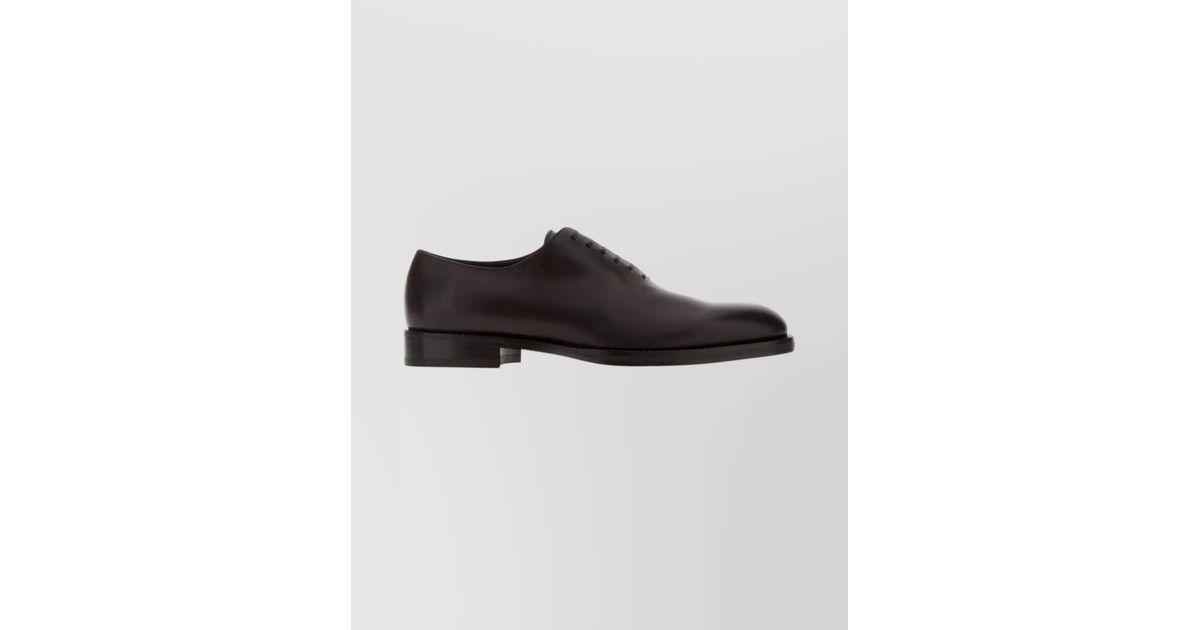 Ferragamo Amber Round Toe Leather Shoes for Men | Lyst UK