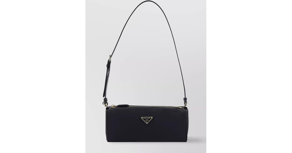Prada Nylon Shoulder Bag-Tone Hardware in Black | Lyst