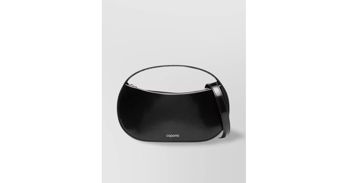 Coperni Leather Handbag Curve-Edge Body in Black | Lyst