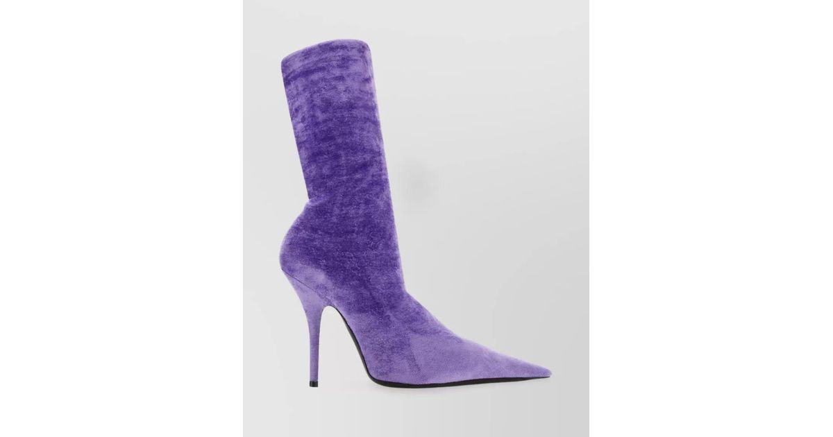 Balenciaga Knife Ankle Boots in Purple | Lyst UK