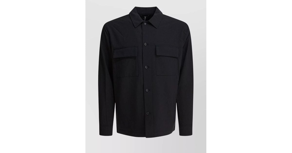 Vince Overshirt Jacket in Blue for Men | Lyst UK