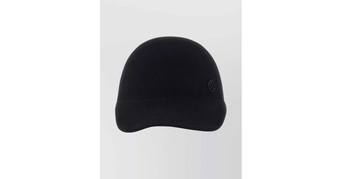 Maison Michel Curved Brim Tiger Inspired Hat in Blue | Lyst UK