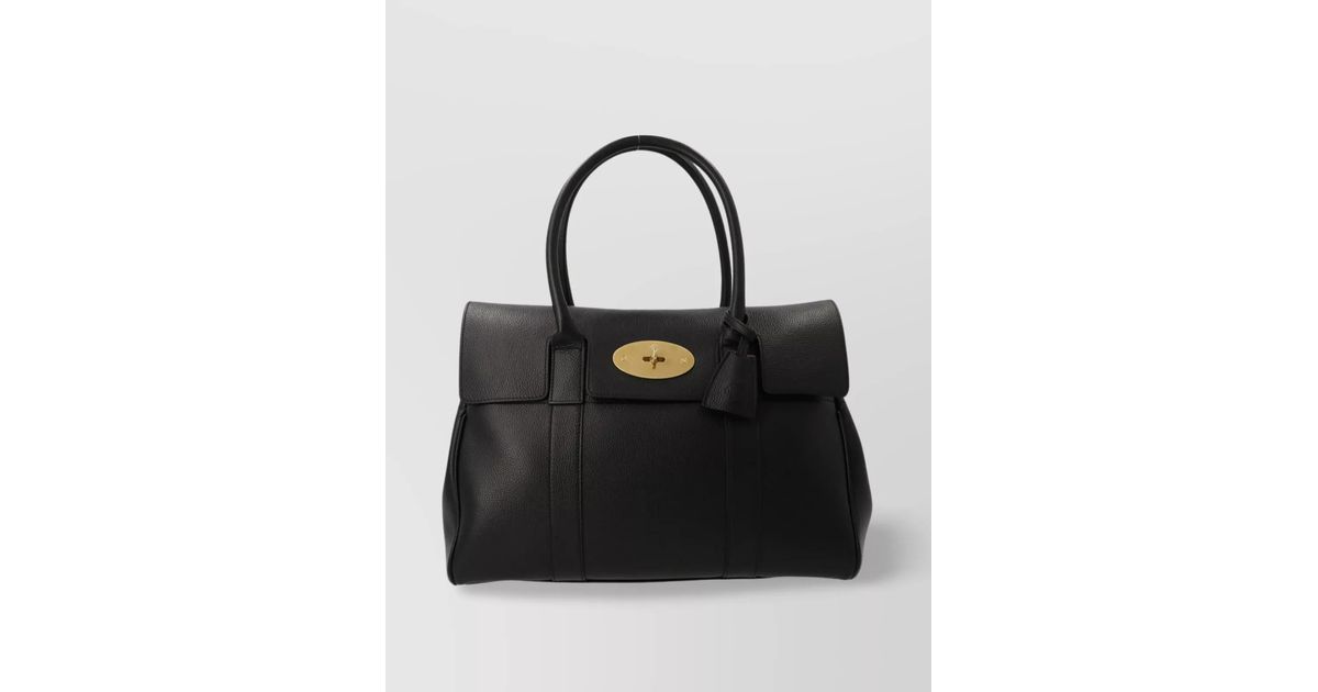 Mulberry Structured Silhouette Top Handle-Tone Hardware in Black | Lyst UK