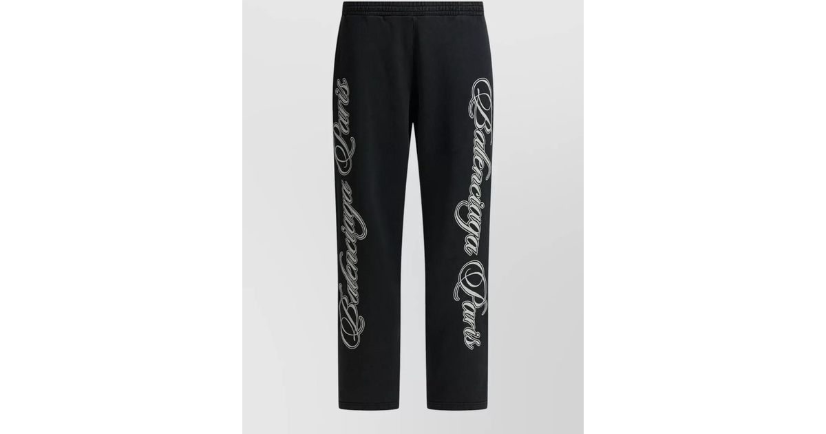 Balenciaga "Baggy Cursive" Pants in Black for Men | Lyst UK