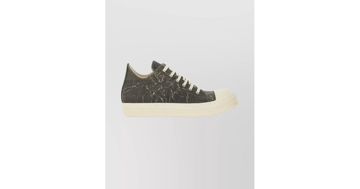 Rick Owens Modern Low-Top Sneakers Textured Finish for Men | Lyst UK