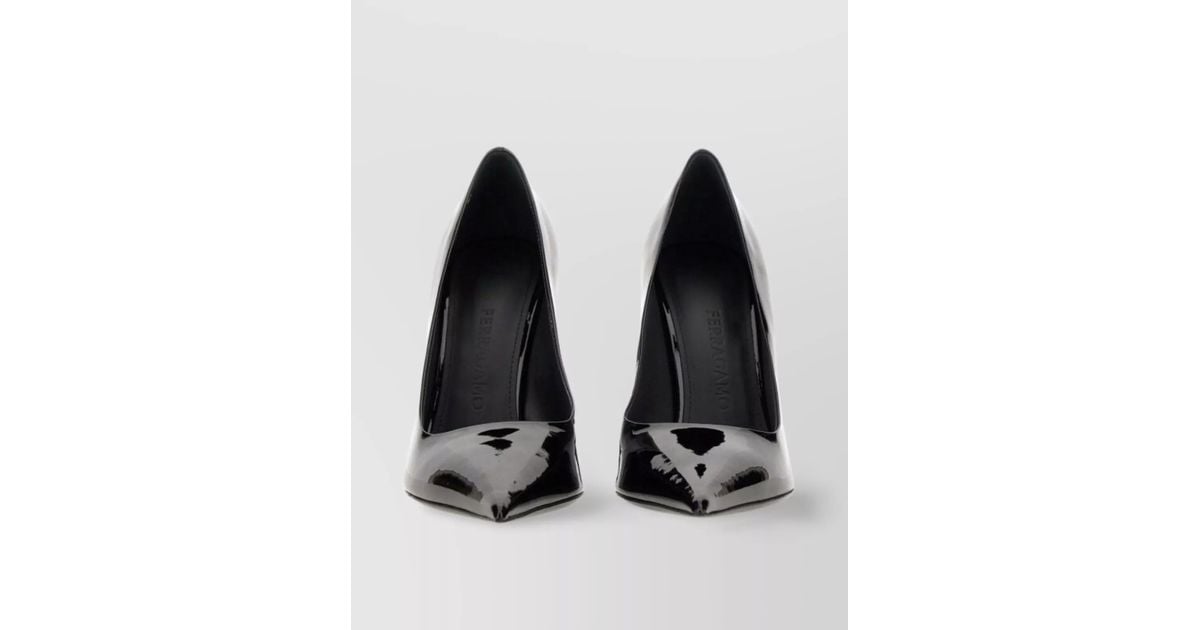 Ferragamo Eva Pointed Toe Stiletto Heel Pumps in Black | Lyst