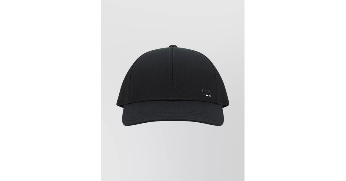 BOSS Adjustable Baseball Cap Logo Design in Black for Men | Lyst UK