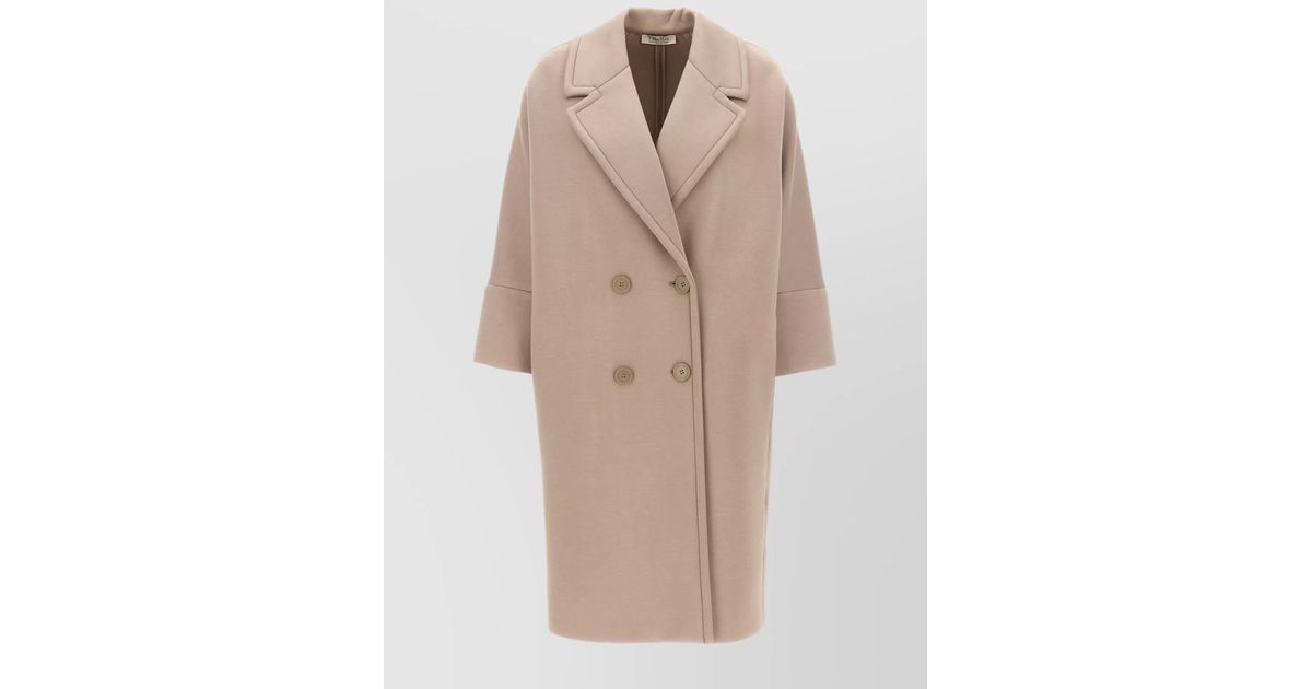 Max Mara 'Emma' Oversized Double-Breasted Coat With Raglan Sleeves in ...