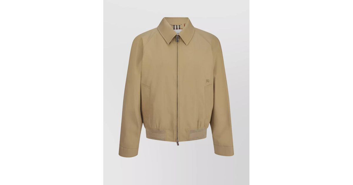 Burberry Cotton Jacket Monochrome Pattern in Natural for Men | Lyst