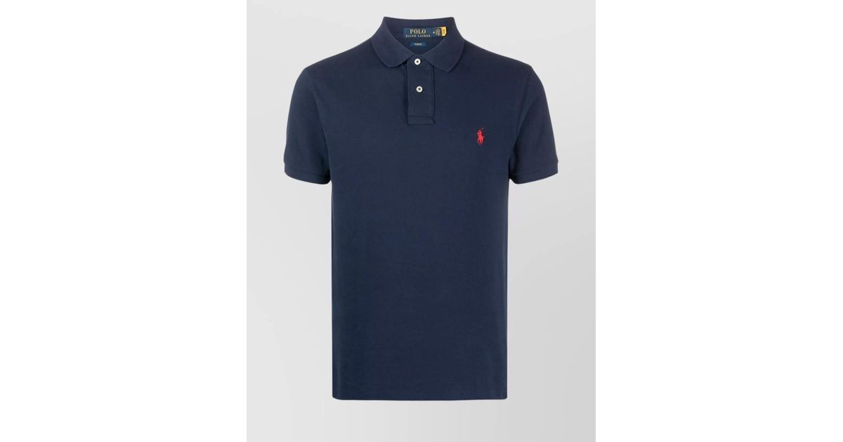 Polo Ralph Lauren Refined Mesh Polo With Ribbed Collar And Tennis Tail ...