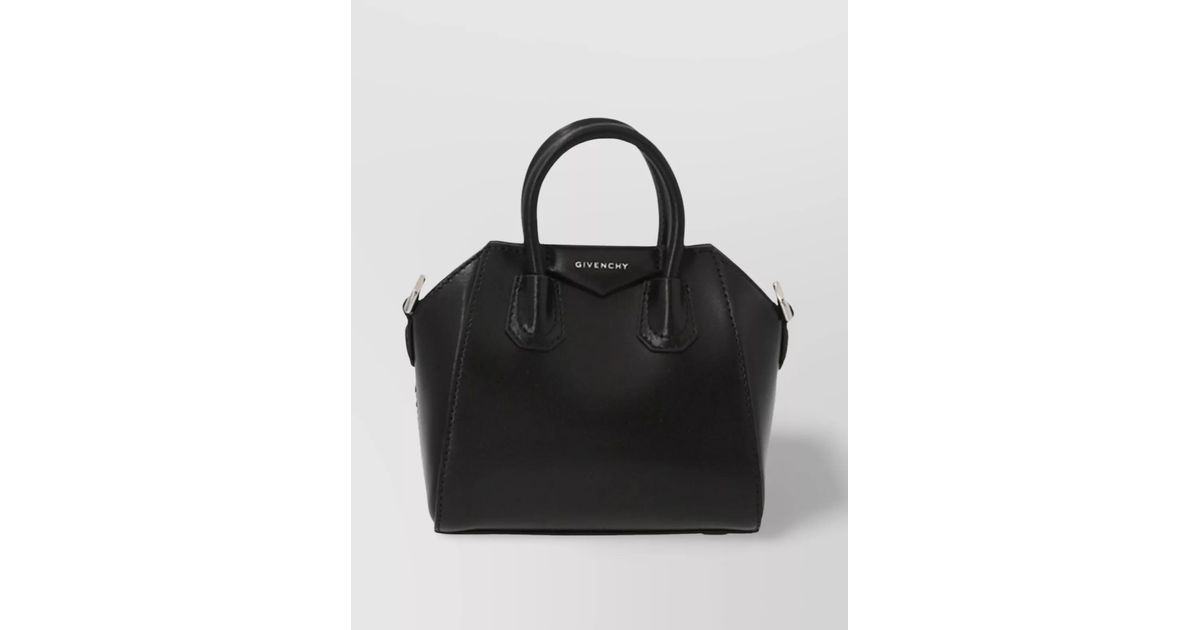 Givenchy Micro Handbag With Shoulder Strap And Top Handles in Black | Lyst
