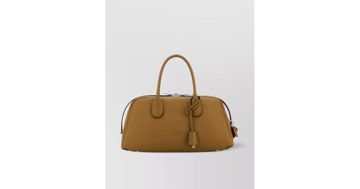 Tod's Structured Handbag With Detachable Strap in Metallic | Lyst UK