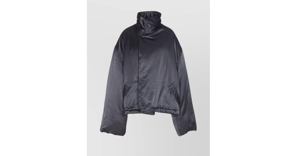 MM6 by Maison Margiela High Collar Down Jacket Featuring Pockets in ...