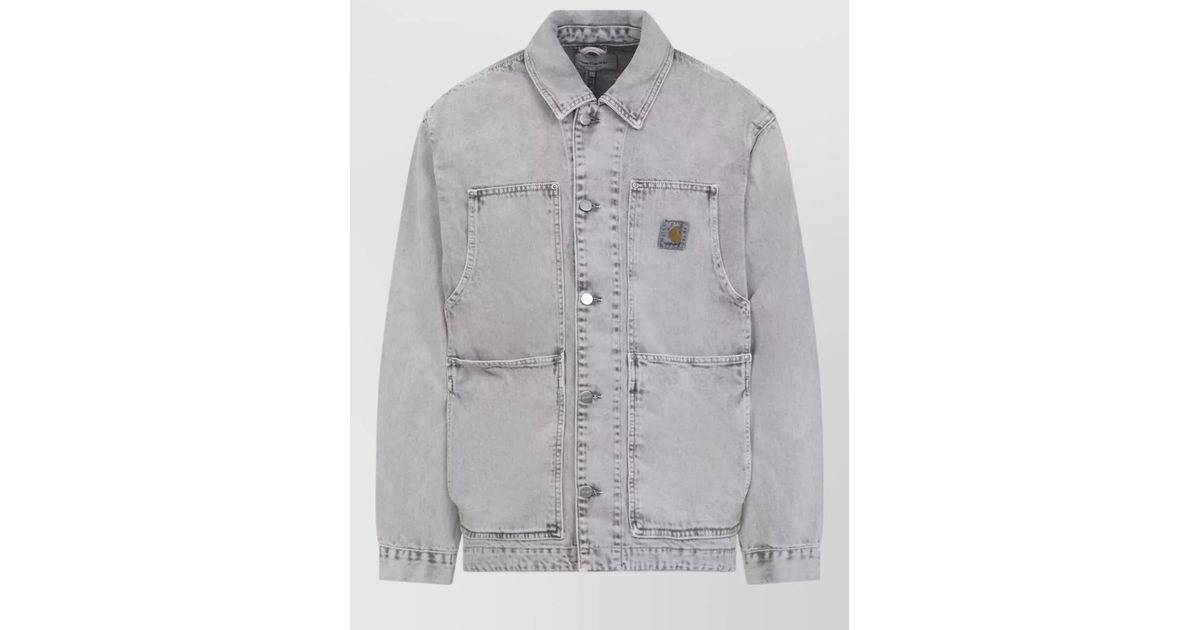 Carhartt Double Layer Front Jacket Collared Design in Grey for Men ...