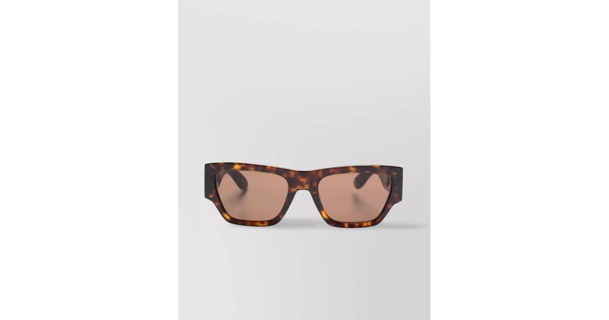 Alexander McQueen Square Frame Sunglasses Tortoiseshell Effect in ...