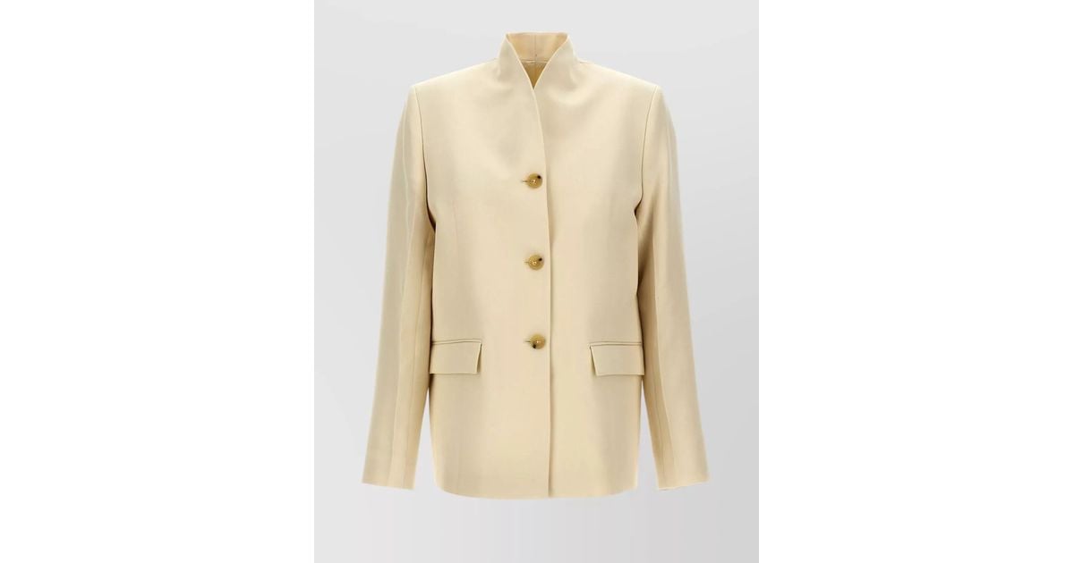 TOTEME Tailored Jacket With Structured Shoulders And Button Detailing ...