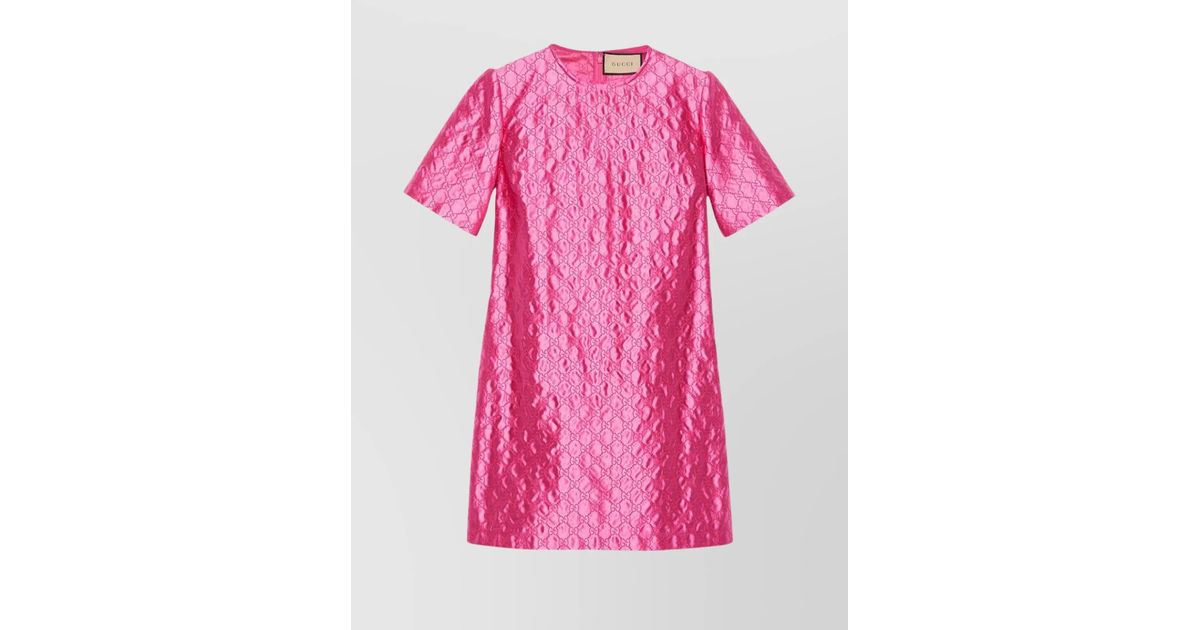 Gucci Short Dresses in Pink | Lyst