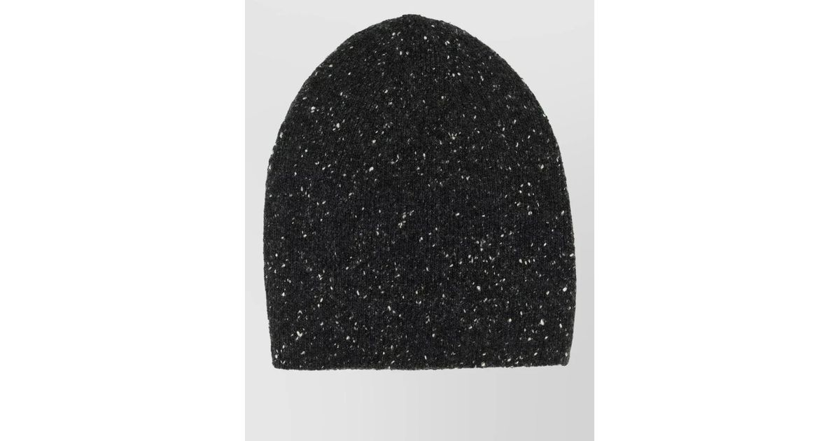 The Row Marvy Cap Speckled Pattern Ribbed Texture in Black | Lyst UK