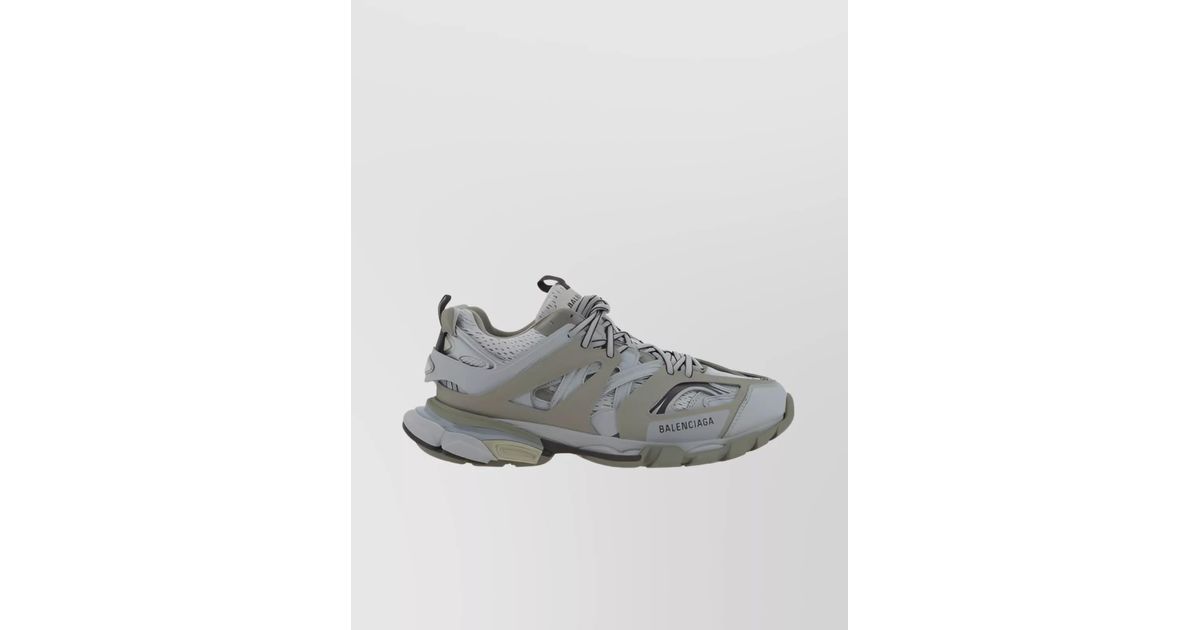 Balenciaga High-Tech Mesh Panel Sneakers in Gray for Men | Lyst