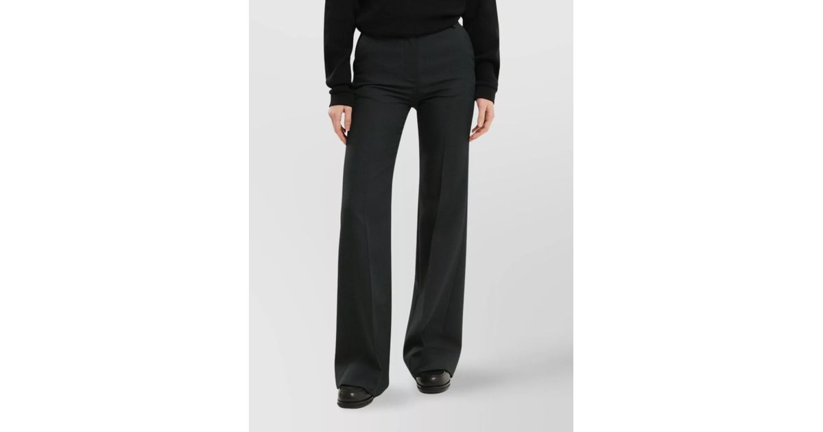 1989 STUDIO High-Rise Bell Bottom Trousers With Pockets And Belt Loops ...