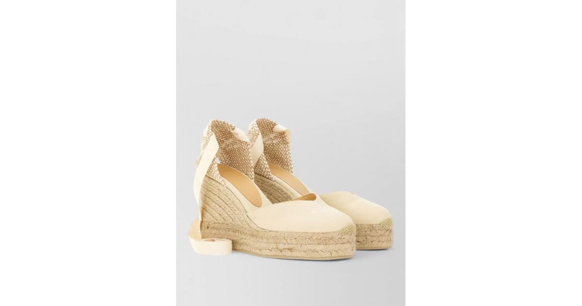 Castañer Organic Cotton Espadrille Sandals in Natural | Lyst UK