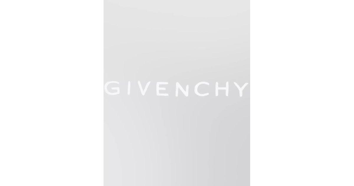 Givenchy Wool Knit Rectangular Scarf With Soft Texture in White | Lyst
