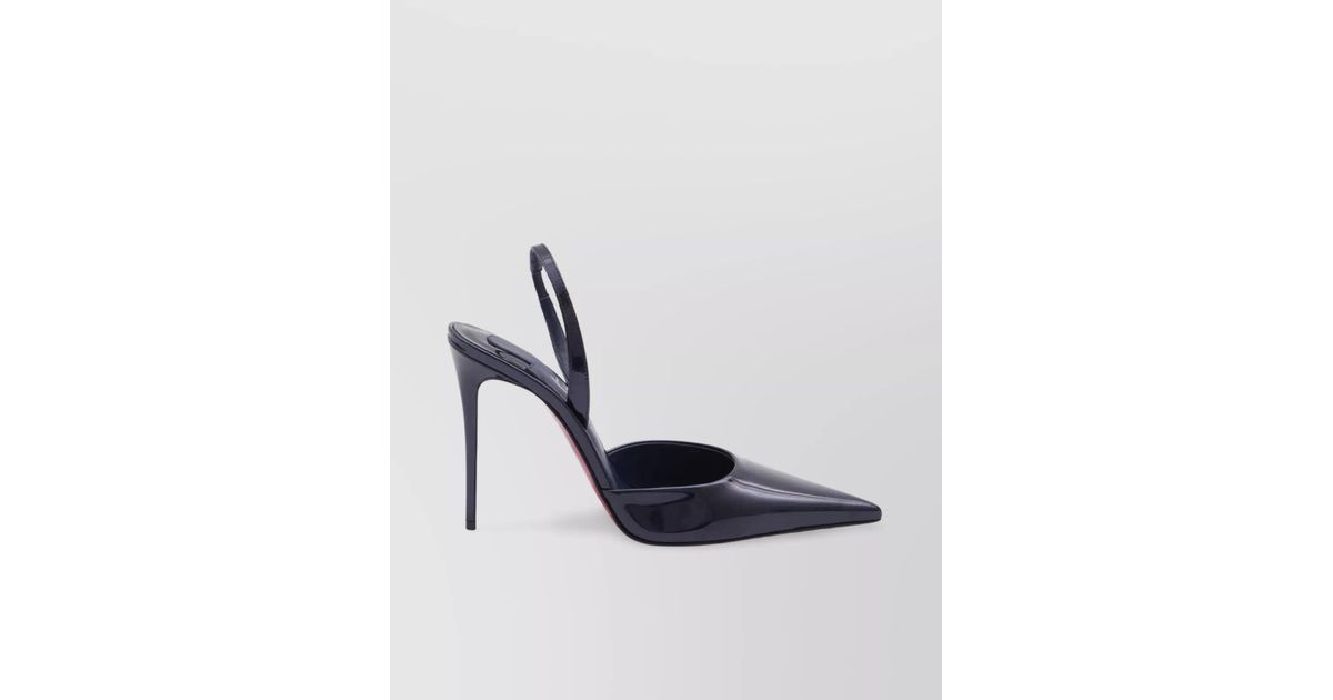 Christian Louboutin Kate Max O Sling Slingback Pumps in Gray | Lyst