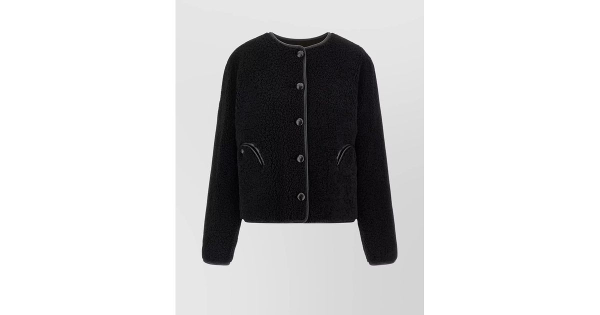 Blazé Milano Reversible Jacket Textured Fabric in Black | Lyst UK