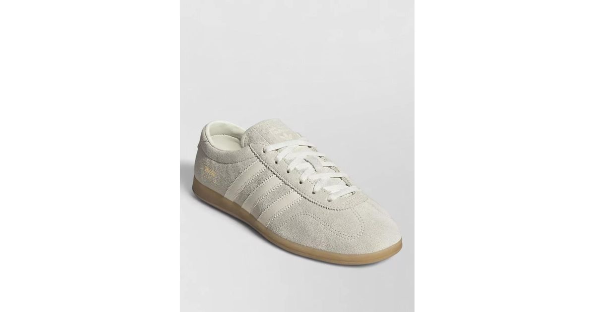 adidas Gazelle Low Profile Suede Sole Sneaker in White | Lyst UK