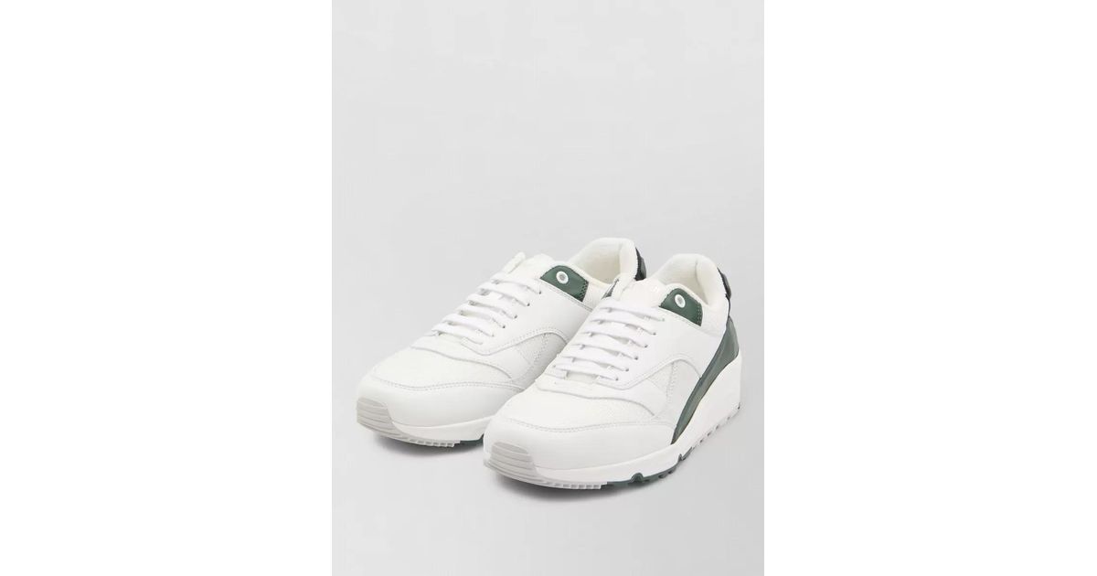 Saint Laurent Bump Low Top Leather Sneakers in White for Men | Lyst UK