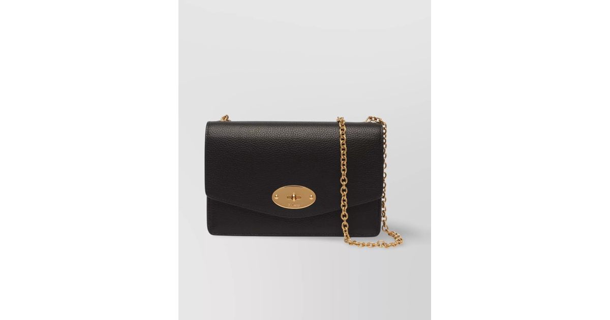 Mulberry Darley Small Leather Shoulder Bag in Black | Lyst UK