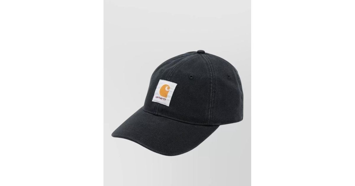 Carhartt Logo Baseball Cap Curved Brim Design in Black for Men | Lyst UK