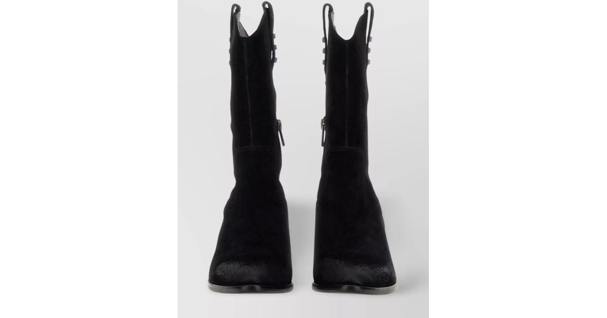 Ash Leather Boots in Black | Lyst