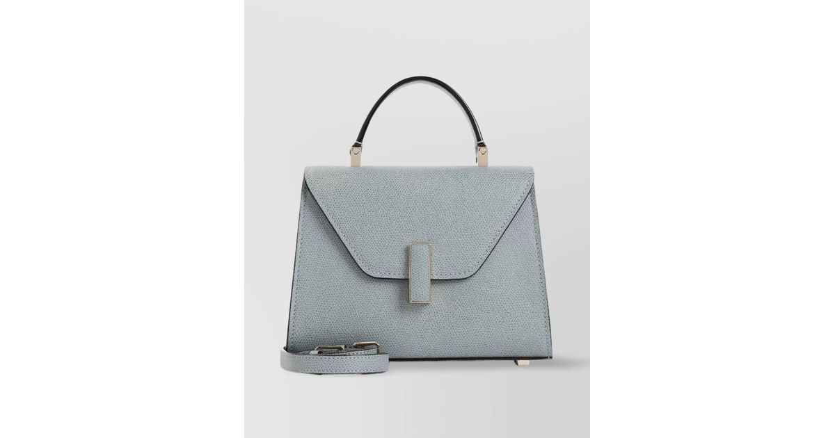 Valextra Micro Iside Top Handle Strap in Gray | Lyst