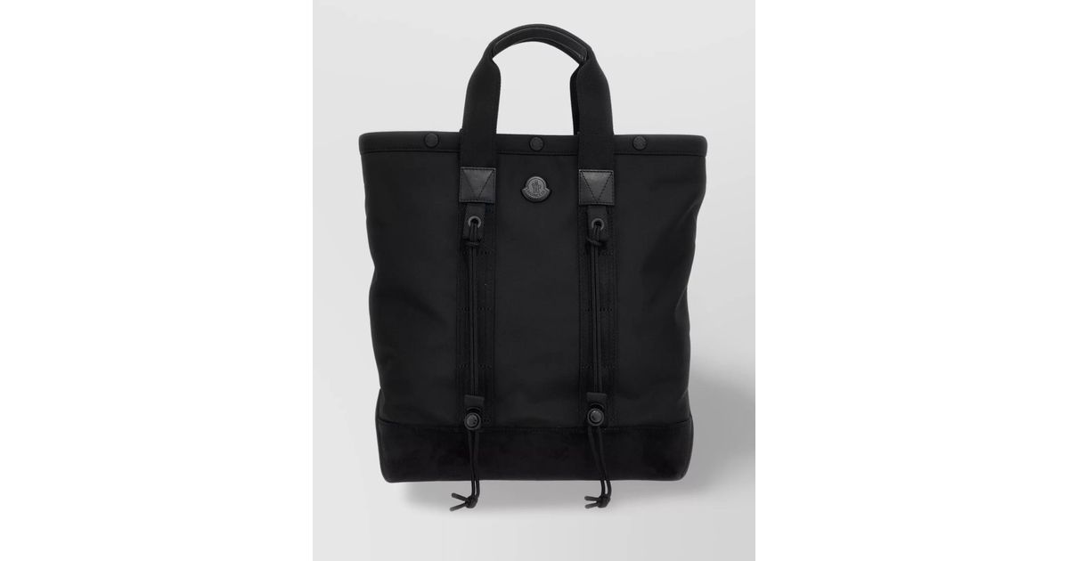 Moncler Compact 'Tech' Tote Bag in Black for Men | Lyst