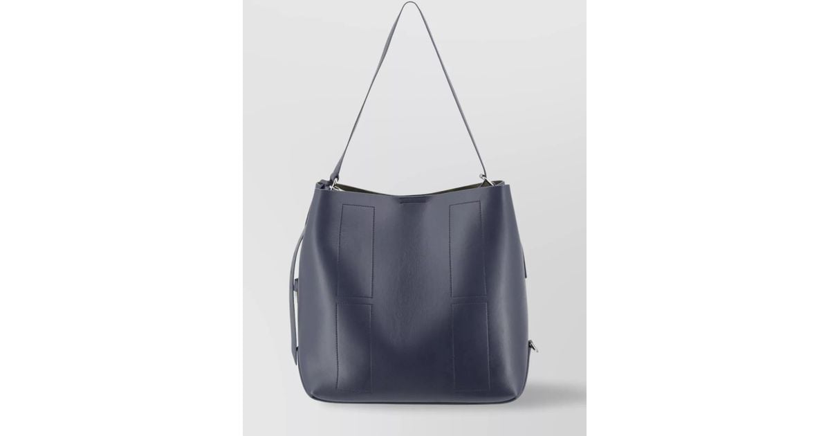 Hogan Rectangular Shoulder Bag Metal Hardware in Blue | Lyst