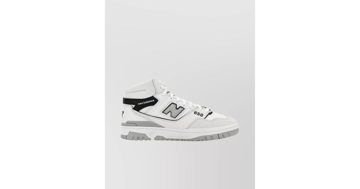 New Balance High-Top Sneakers With Padded Ankle in White | Lyst