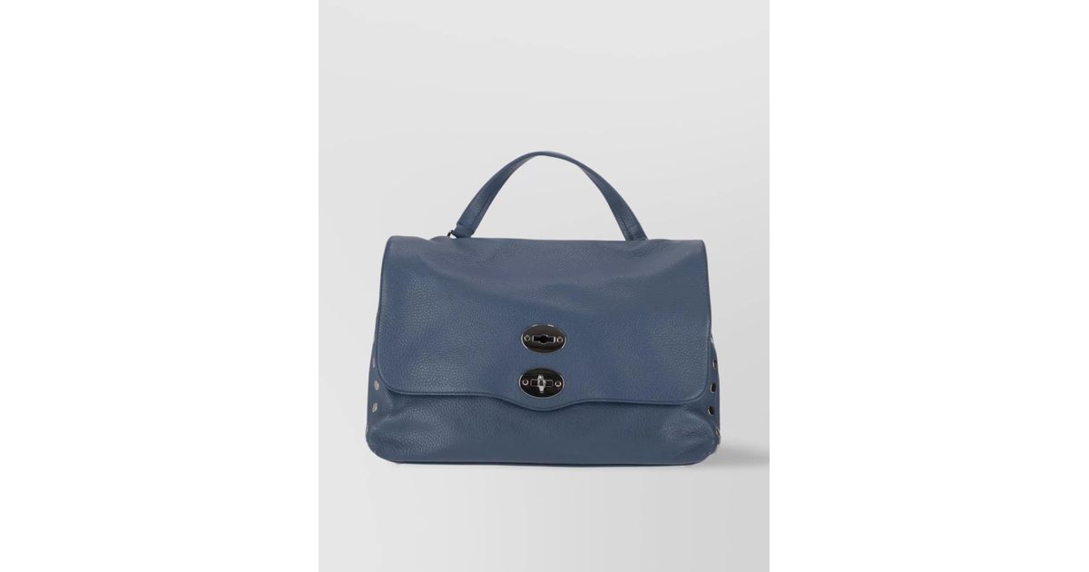 Zanellato Leather Tote Bag in Blue | Lyst