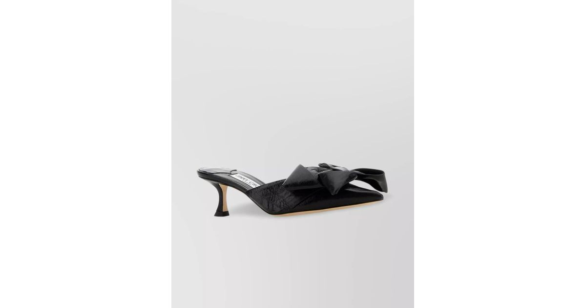 Jimmy Choo Staz Mules Leather Noir | Lyst